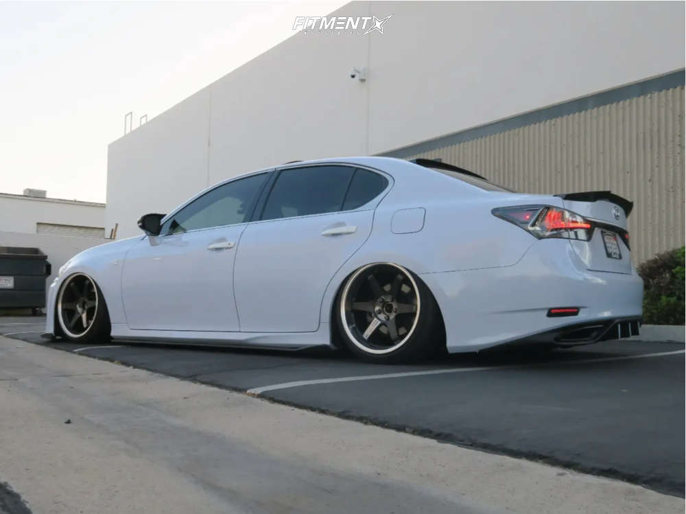 2019 Lexus GS350 F Sport with 19x9.5 Volk Te37 and Lexani 225x35 on Air ...