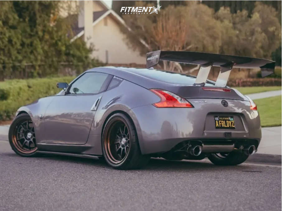 2012 Nissan 370Z Touring with 18x9.5 Rays Engineering LMGT4 and Nitto ...
