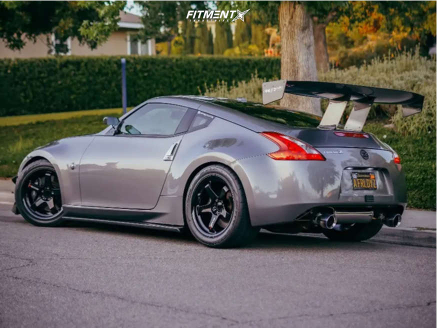 2012 Nissan 370Z Touring with 18x9.5 Rays Engineering LMGT4 and Nitto ...