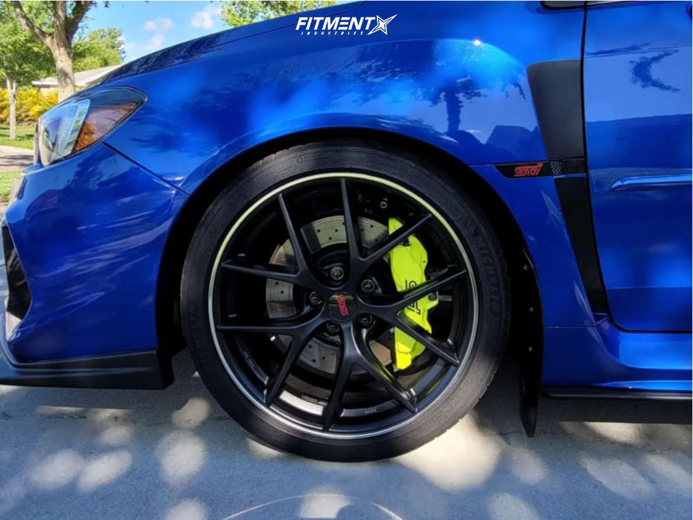 2020 Subaru WRX STI Base with 19x8.5 BBS Cir and Michelin 245x35 on ...