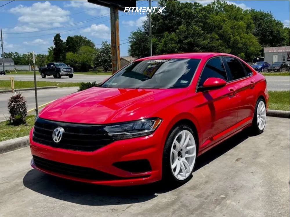 2021 Volkswagen Jetta S with 18x8.5 Vors Tr4 and Vercelli 215x40 on ...