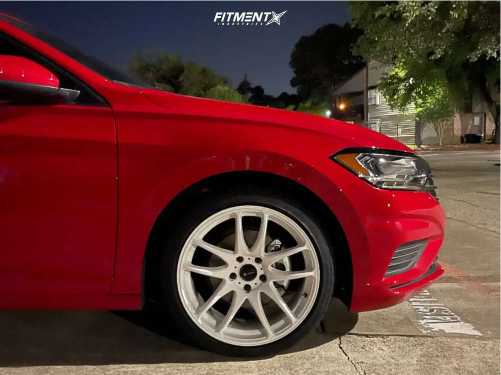 2021 Volkswagen Jetta S with 18x8.5 Vors Tr4 and Vercelli 215x40 on ...
