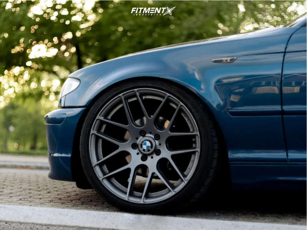 2001 BMW 320i Base with 19x8.5 Ocean Wheels Caribien and Bridgestone ...