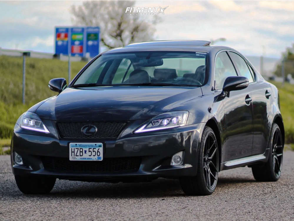 2010 Lexus IS250 Base with 18x8 Mach Me4 and Vercelli 225x40 on Stock Suspension | 2264263 ...