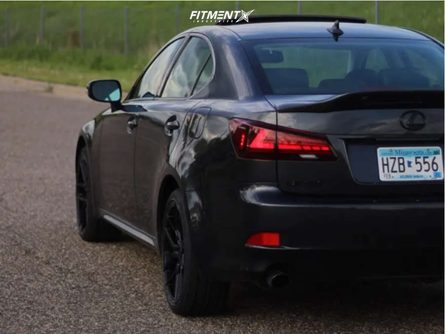 2010 Lexus IS250 Base with 18x8 Mach Me4 and Vercelli 225x40 on Stock ...