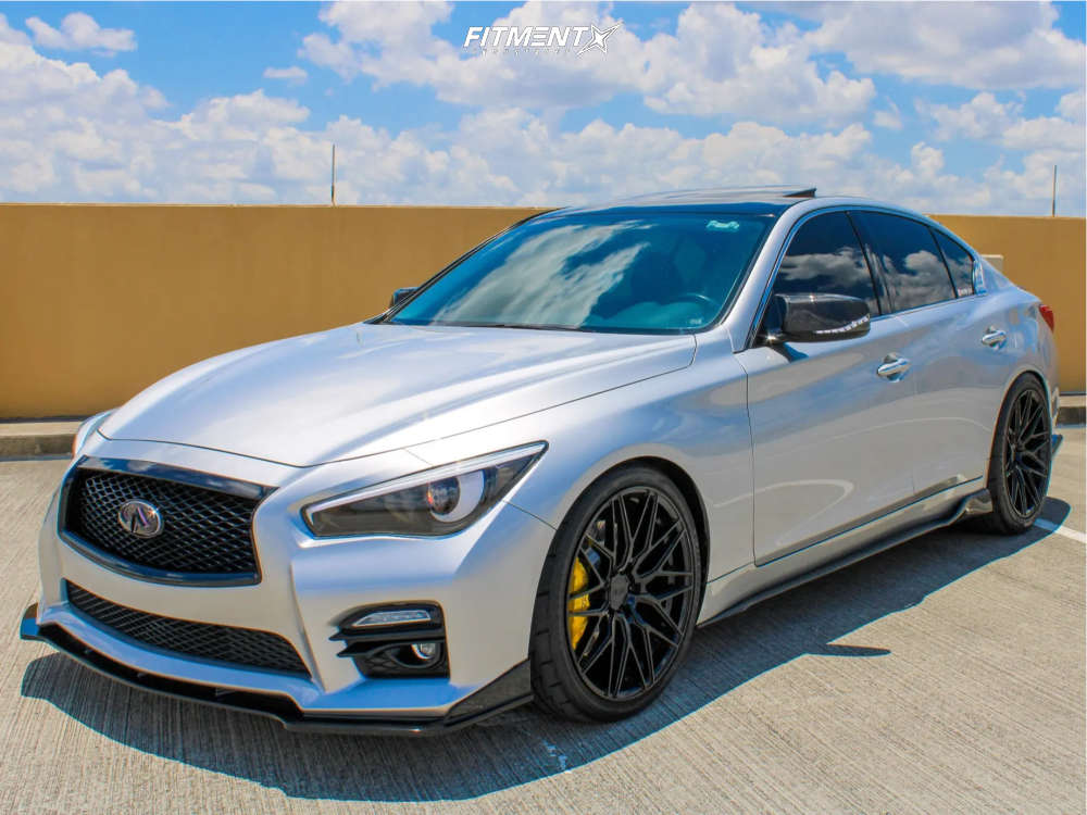 2014 INFINITI Q50 Premium with 20x9 F1R F103 and Firestone 255x35 on Coilovers | 2266385 ...