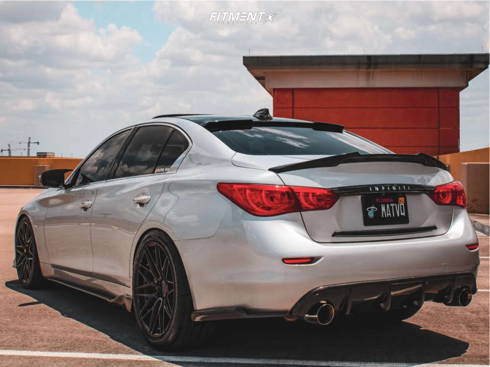 2014 INFINITI Q50 Premium with 20x9 F1R F103 and Firestone 255x35 on Coilovers | 2266385 ...