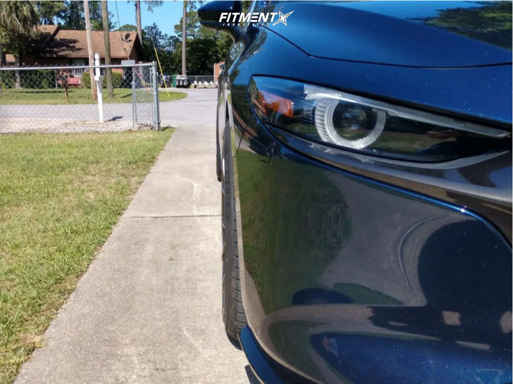 2019 Mazda 3 Premium with 18x8.5 Konig Ampliform and Dunlop 215x45 on ...