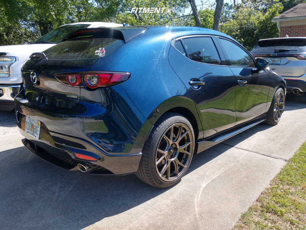 2019 Mazda 3 Premium with 18x8.5 Konig Ampliform and Dunlop 215x45 on ...
