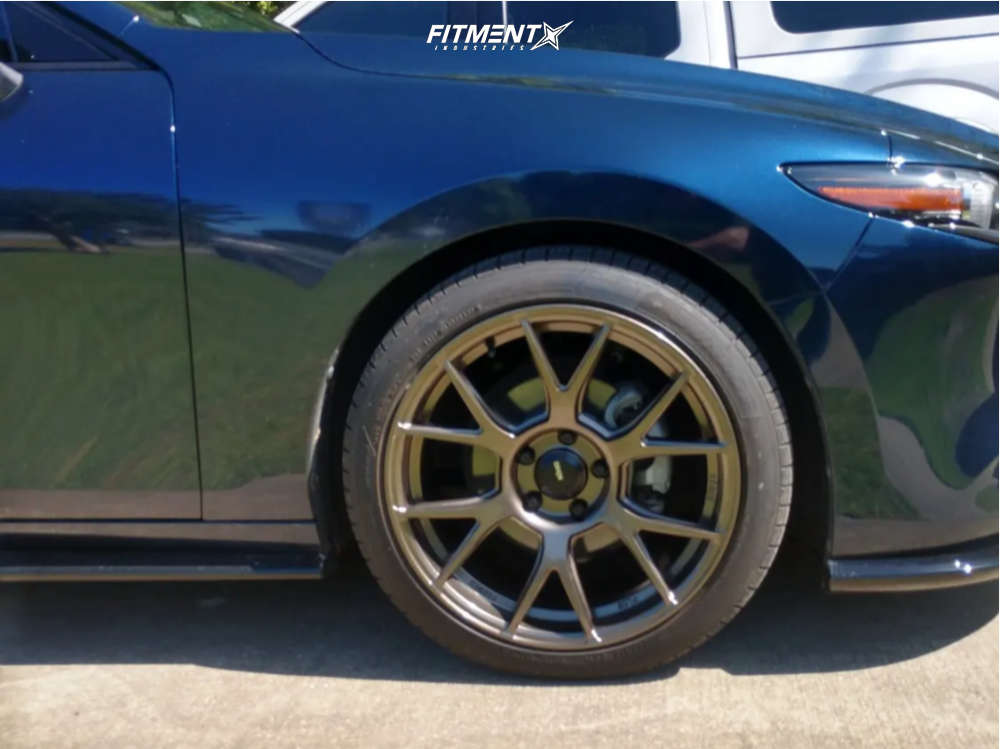 2019 Mazda 3 Premium with 18x8.5 Konig Ampliform and Dunlop 215x45 on ...