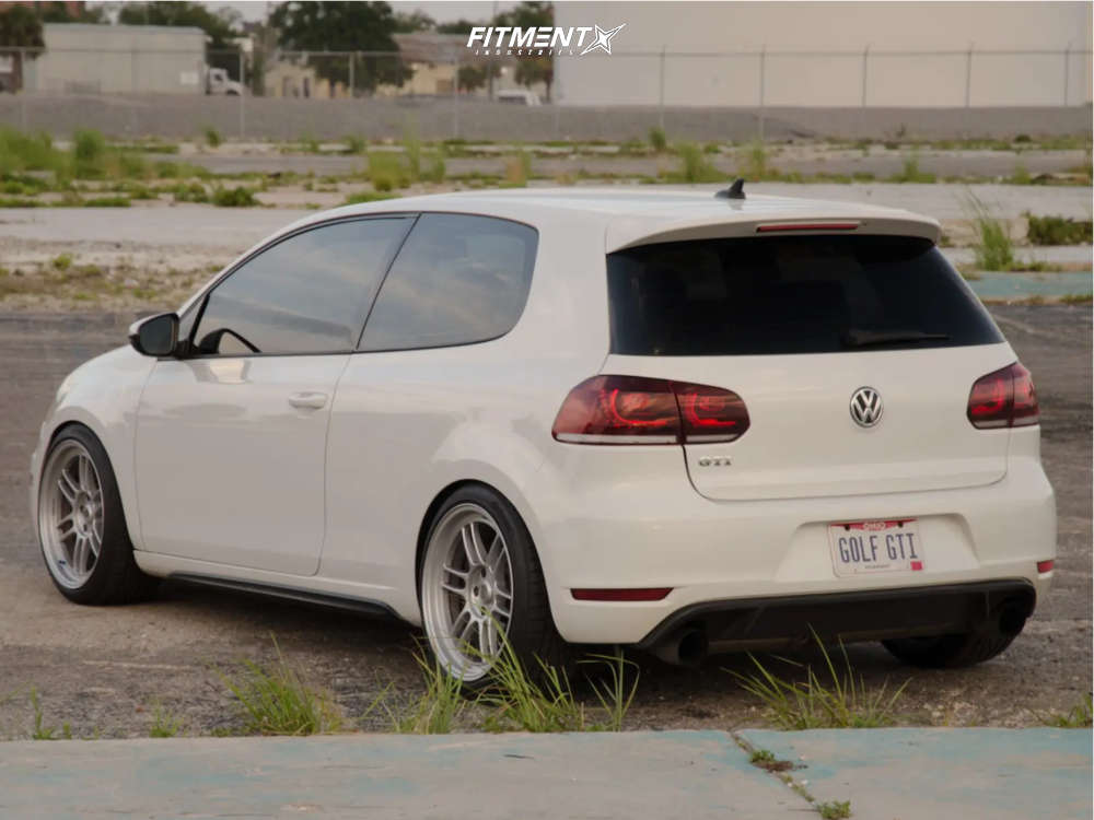 2013 Volkswagen GTI Base with 18x9 Enkei Rpf1 and Continental 225x40 on ...