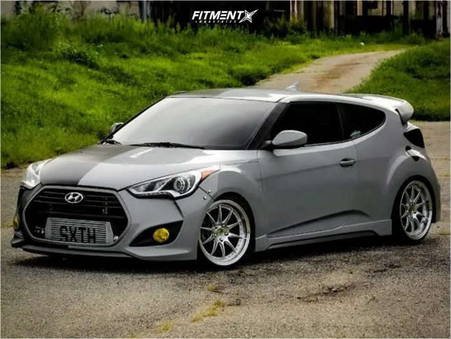 2015 Hyundai Veloster Turbo R-Spec with 18x8.5 Aodhan DS07 and Nitto ...