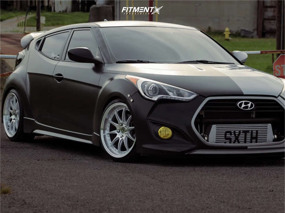 2015 Hyundai Veloster Turbo R-Spec with 18x8.5 Aodhan DS07 and Nitto ...