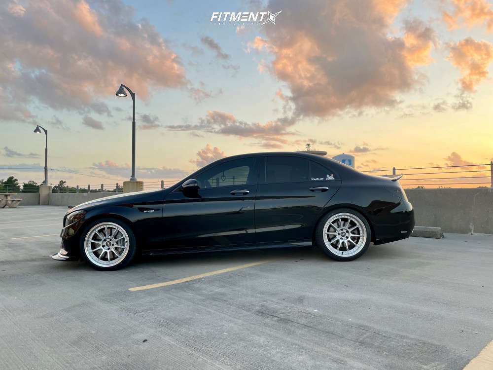 2017 Mercedes-Benz C43 AMG 4Matic with 19x8.5 ESR Cs12 and Delinte ...