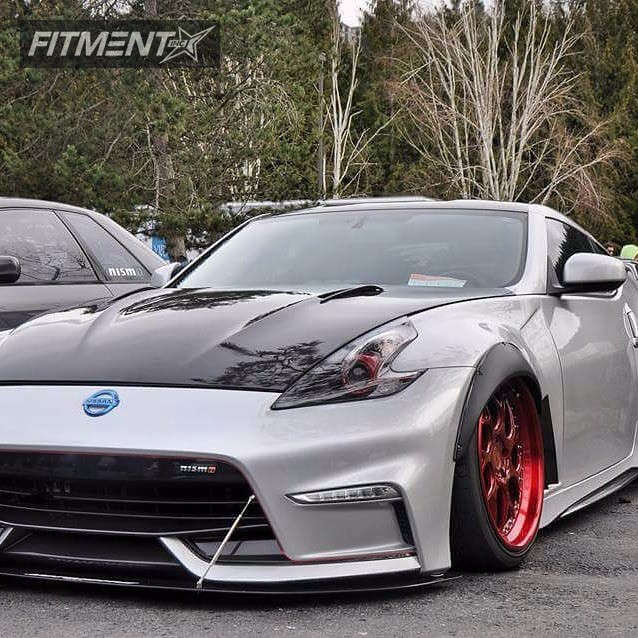 2011 Nissan 370Z 2dr Coupe (3.7L 6cyl 6M) with 20x10 Avant Garde F111 ...