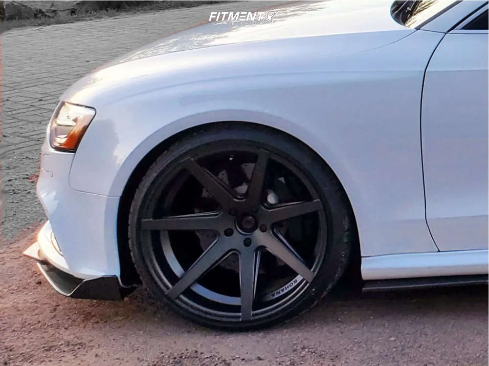 2013 Audi RS5 Base with 20x11 Rohana Rc7 and Delinte 275x30 on Stock ...
