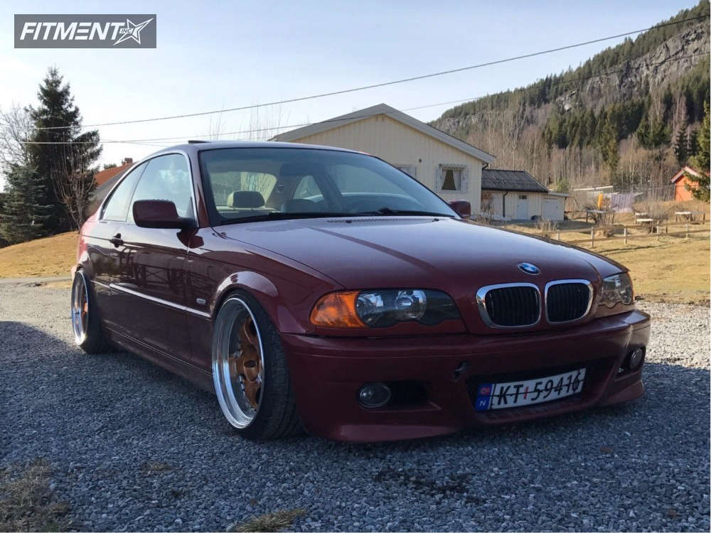 2000 BMW 323Ci Base with 18x9.5 Work Meister S1 3P and Falken 215x35 on ...