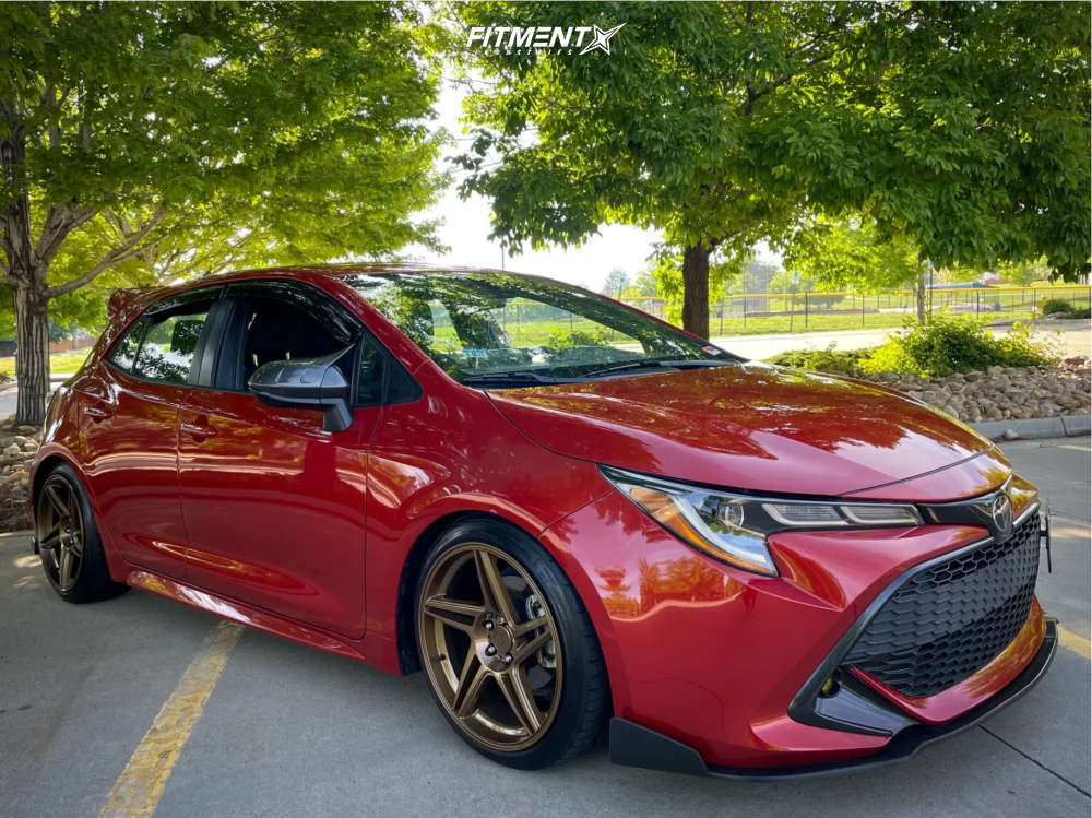 2019 Toyota Corolla SE with 18x9.5 Anovia Carrier and Nitto 225x40 on ...