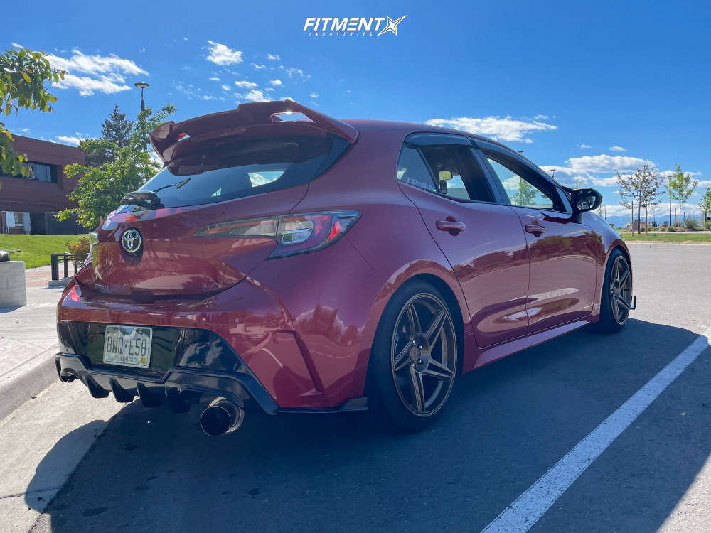 2019 Toyota Corolla SE with 18x9.5 Anovia Carrier and Nitto 225x40 on ...