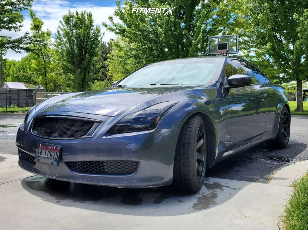 2008 INFINITI G37 Base with 18x9.5 AVID1 AV6 and Continental 255x45 on ...