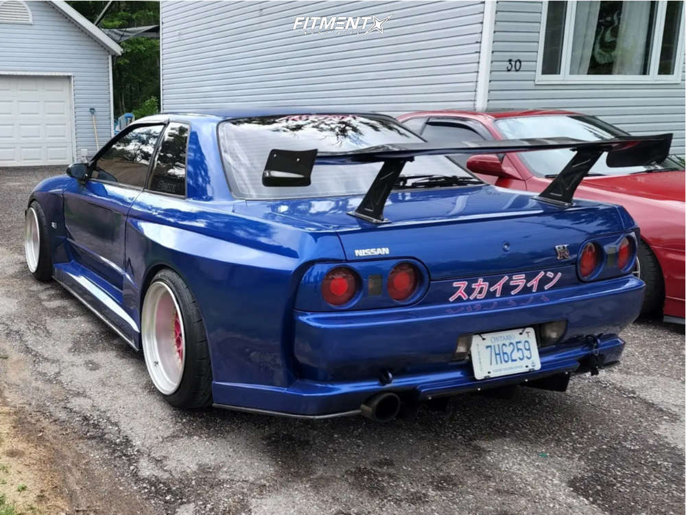 1989 Nissan Skyline GT-R with 18x11 Work Meister M1 3p and Firestone ...