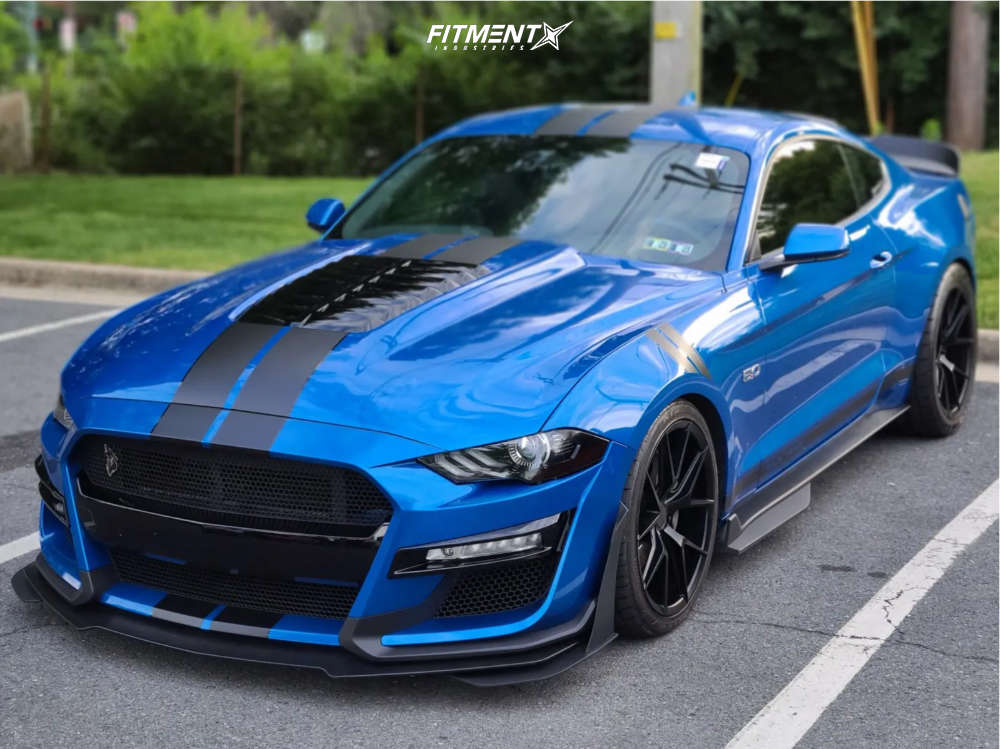 2020 Ford Mustang GT with 20x9 Verde Axis and Nitto 255x35 on Lowering ...