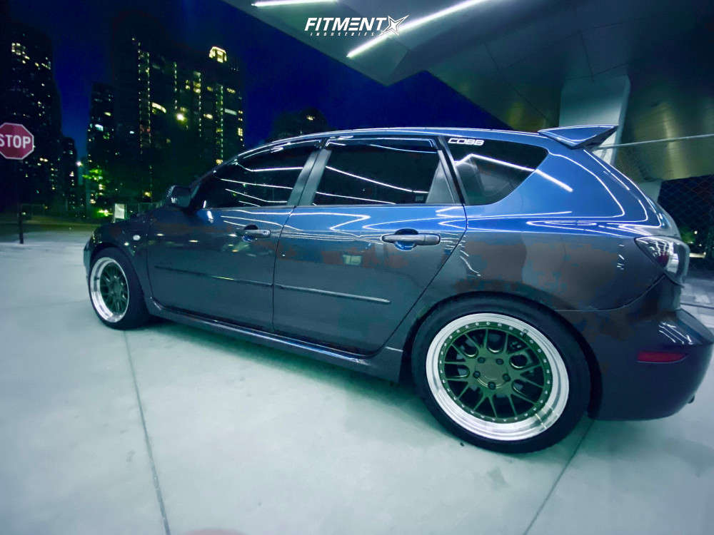 2008 Mazda 3 Mazdaspeed with 18x8.5 Aodhan Ds06 and Goodyear 235x40 on ...