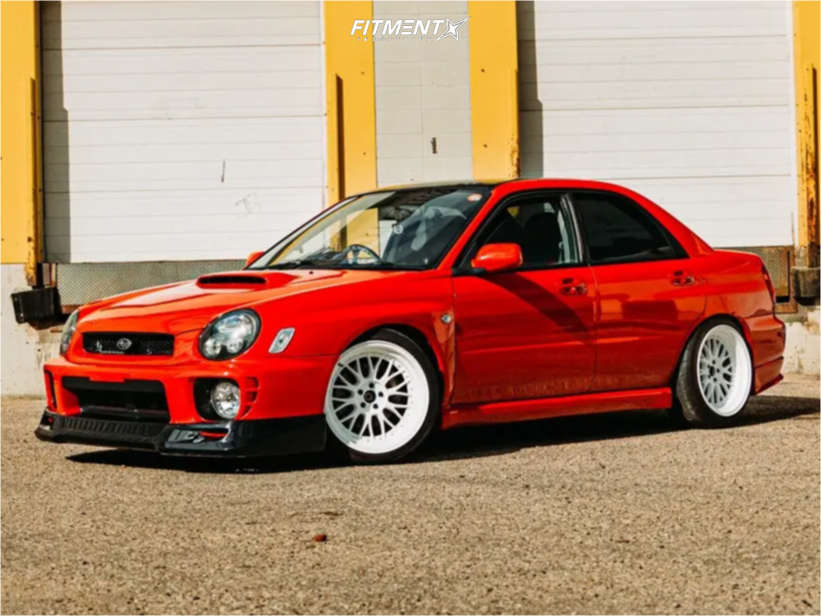 2002 Subaru Impreza WRX with 18x10.5 ESR Sr01 and Firestone 235x40 on ...