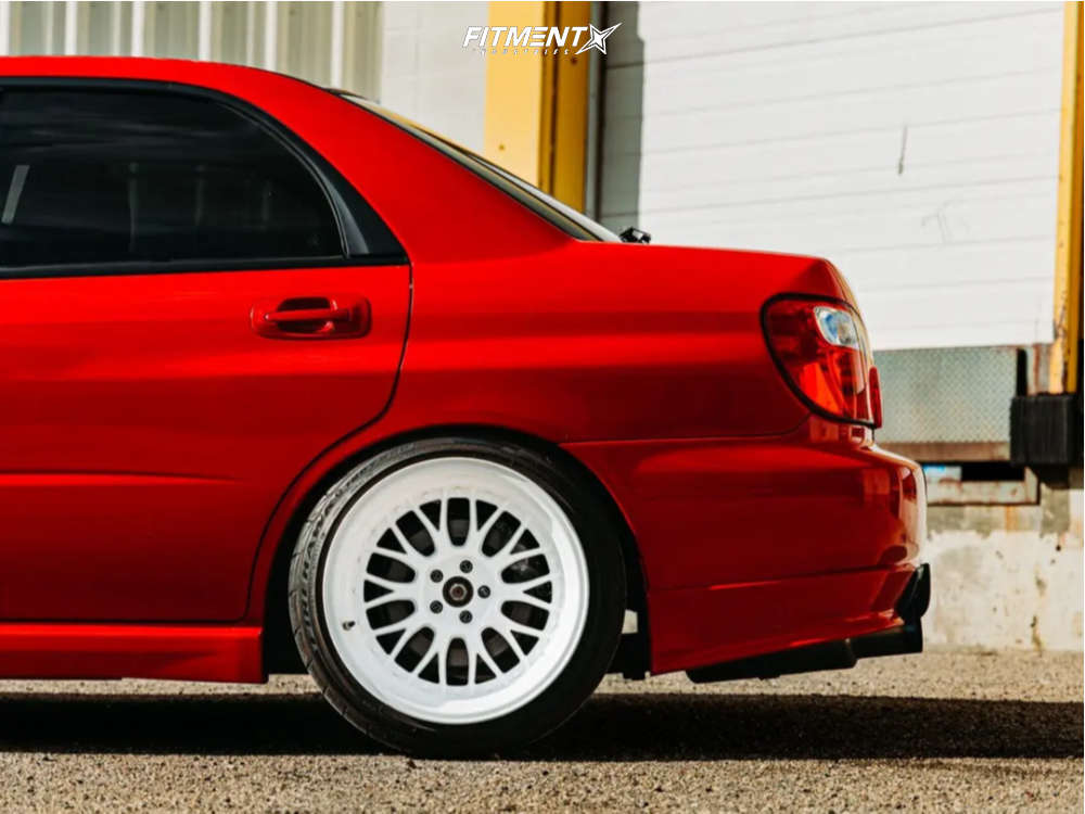 2002 Subaru Impreza WRX with 18x10.5 ESR Sr01 and Firestone 235x40 on ...