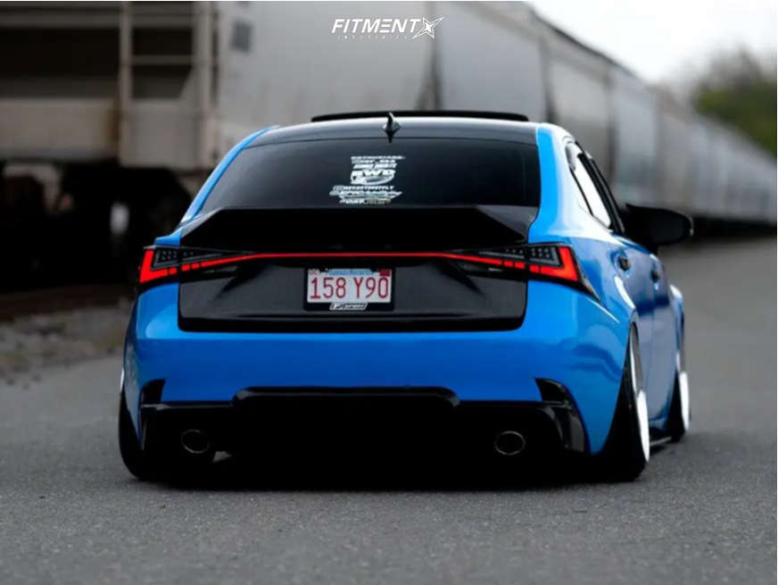 2015 Lexus IS250 F Sport with 18x9.5 Work Vs-ss and Nexen 215x35 on Air ...