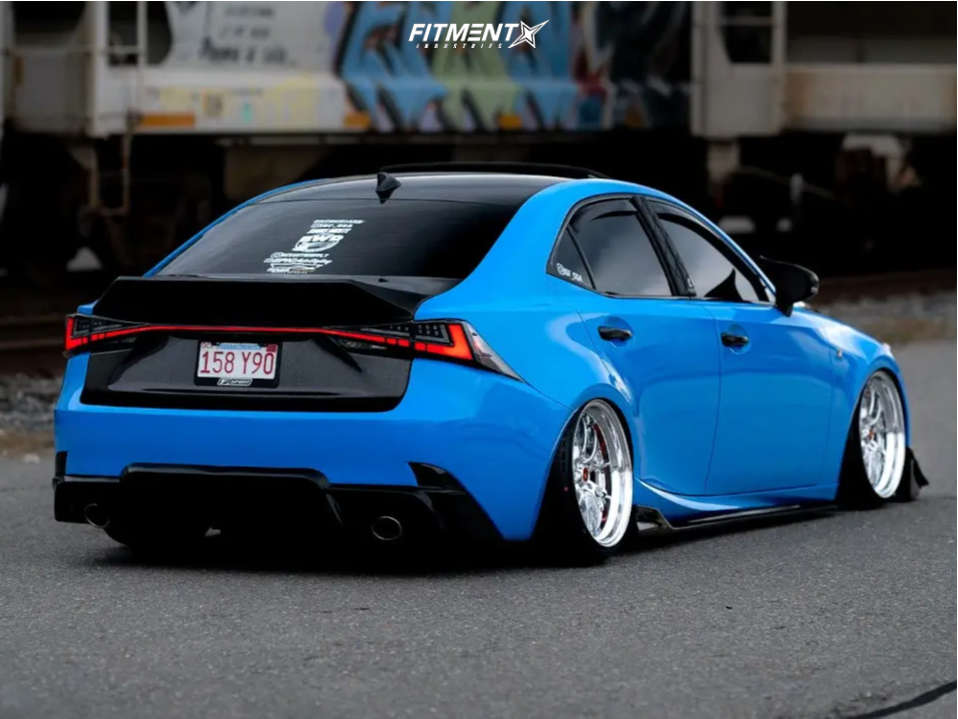 2015 Lexus IS250 F Sport with 18x9.5 Work Vs-ss and Nexen 215x35 on Air ...