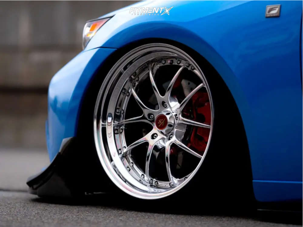 2015 Lexus IS250 F Sport with 18x9.5 Work Vs-ss and Nexen 215x35 on Air ...