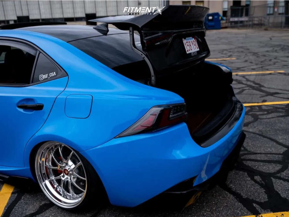 2015 Lexus IS250 F Sport with 18x9.5 Work Vs-ss and Nexen 215x35 on Air ...