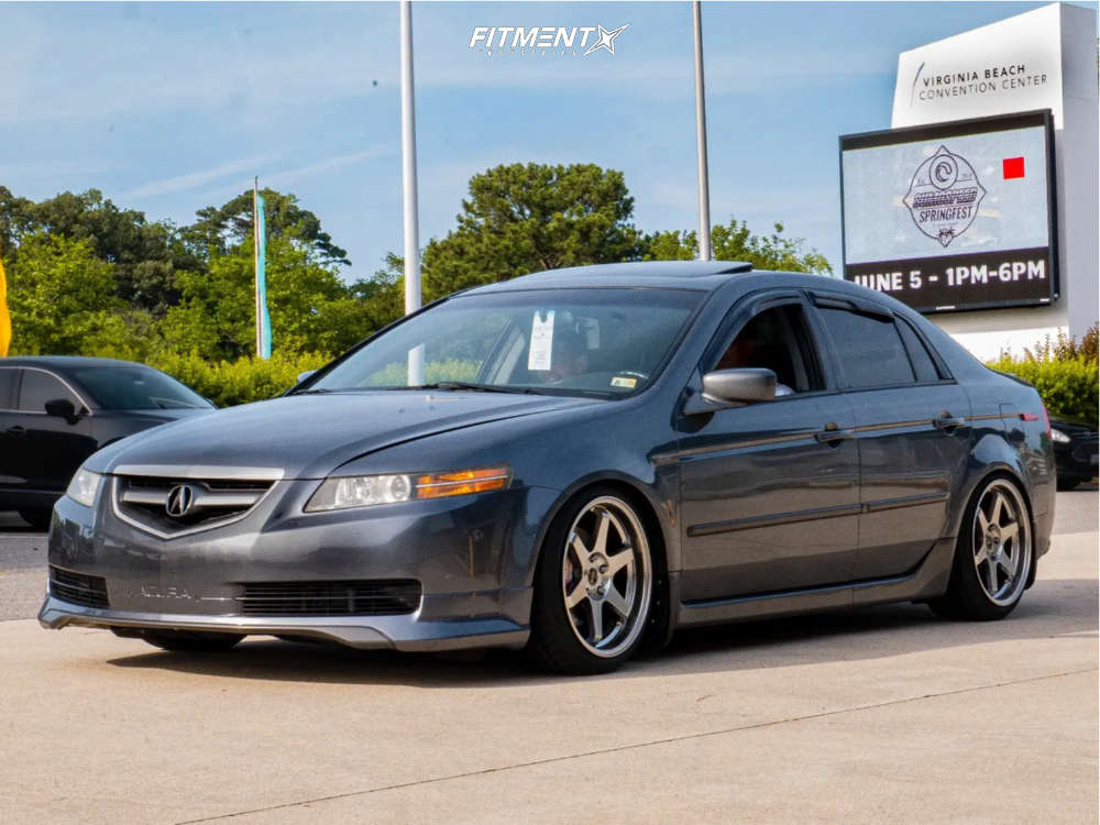 2006 Acura TL Base with 18x9.5 Vors Tr37 and Vercelli 225x40 on ...