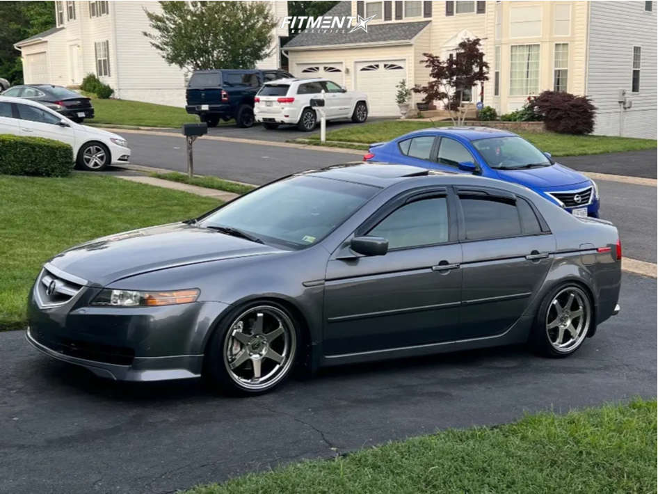 2006 Acura TL Base with 18x9.5 Vors Tr37 and Vercelli 225x40 on Coilovers | 2277998 | Fitment ...