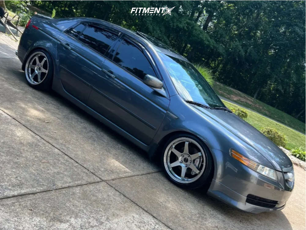 2006 Acura TL Base with 18x9.5 Vors Tr37 and Vercelli 225x40 on Coilovers | 2277998 | Fitment ...