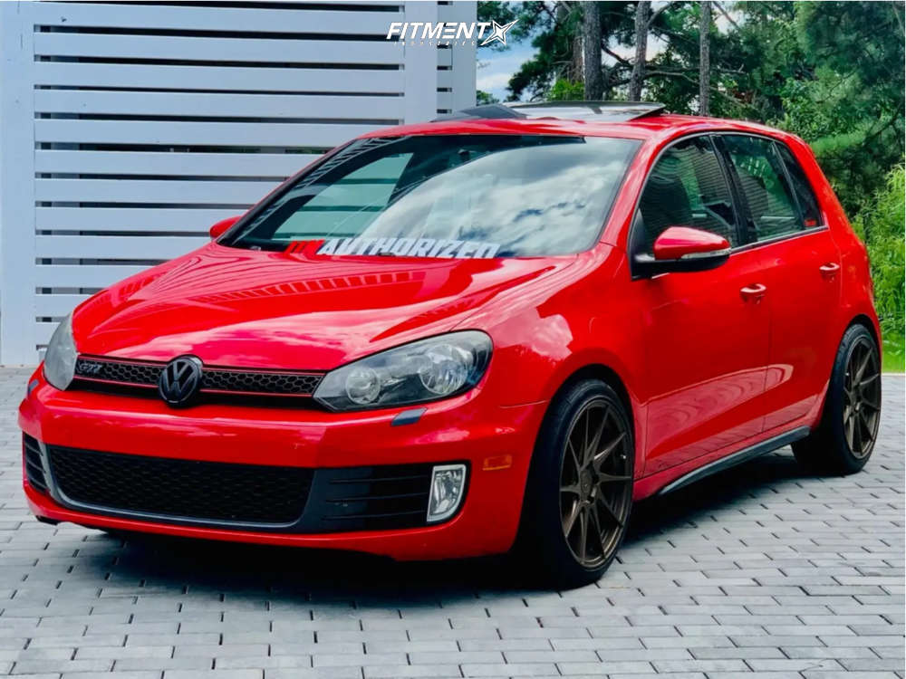 2013 Volkswagen GTI Base with 18x8.5 Aodhan Ah09 and Nitto 225x40 on ...