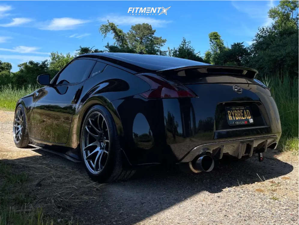 2013 Nissan 370Z Touring with 19x9.5 Work Emotion Cr Kiwami and Continental 255x35 on Coilovers ...