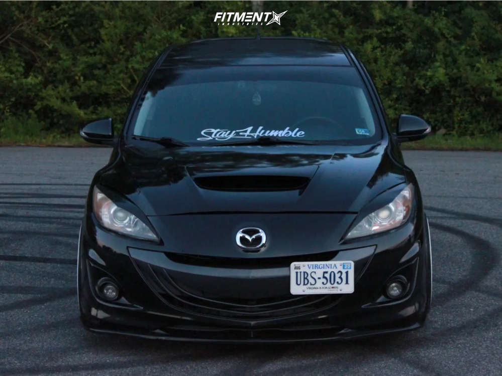 2013 Mazda 3 Mazdaspeed with 18x9.5 Motegi MR154 and Vercelli 225x40 on ...