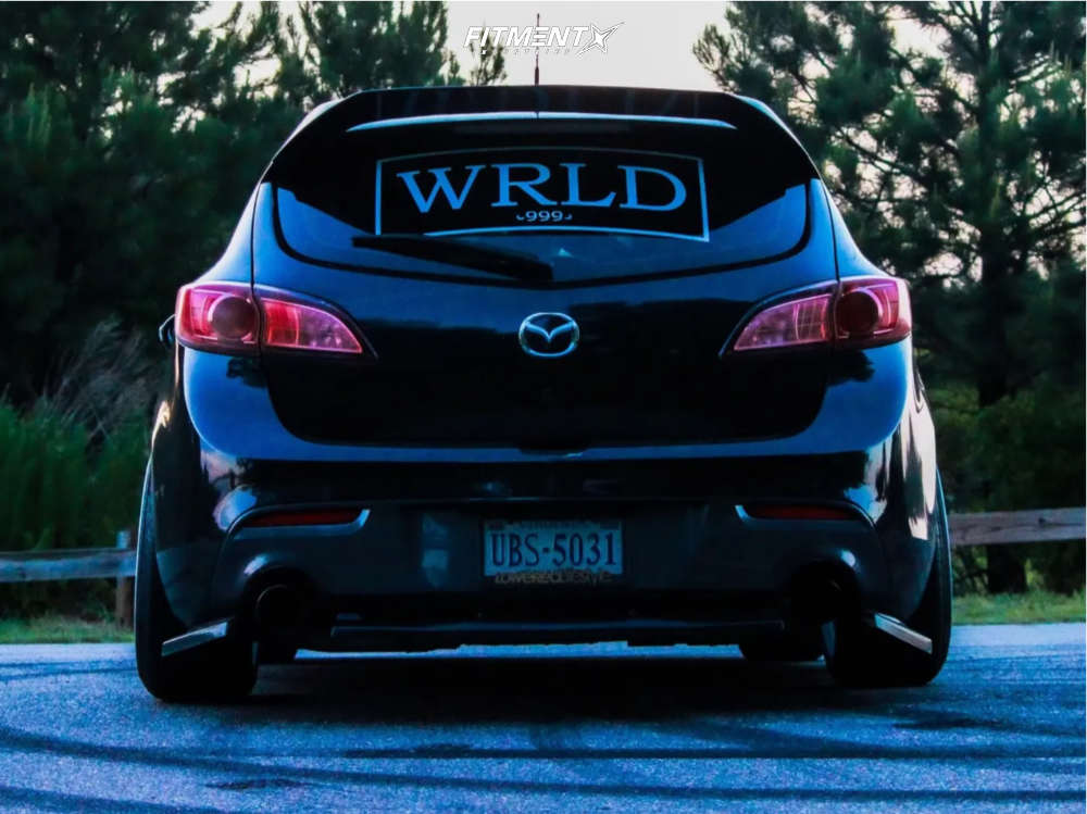 2013 Mazda 3 Mazdaspeed with 18x9.5 Motegi MR154 and Vercelli 225x40 on ...