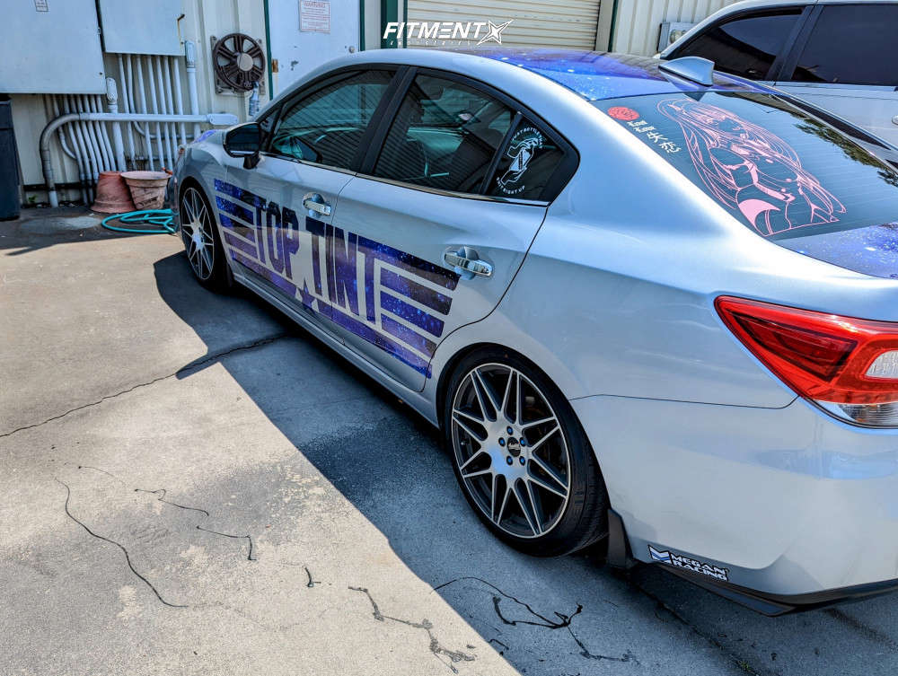 2017 Subaru Impreza Limited with 19x8.5 Advanti Racing Classe and Kumho ...