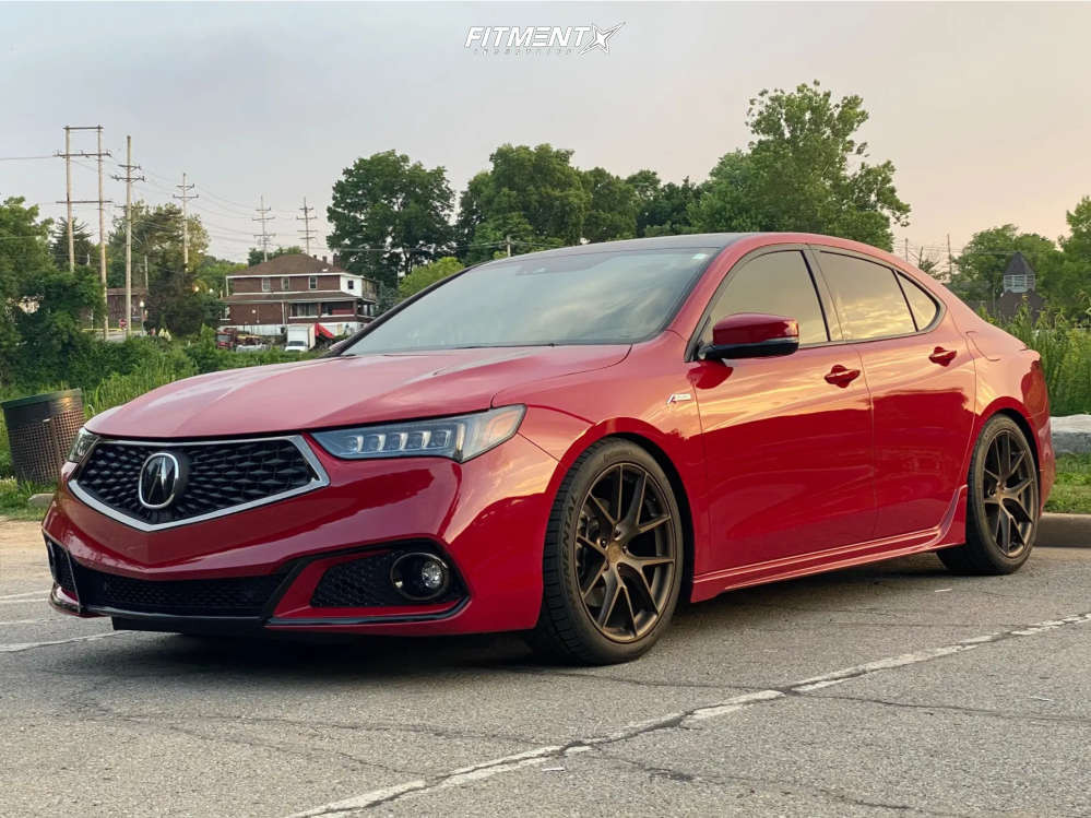 2019 Acura TLX SH-AWD with 19x8.5 Aodhan Aff7 and Continental 245x35 on ...