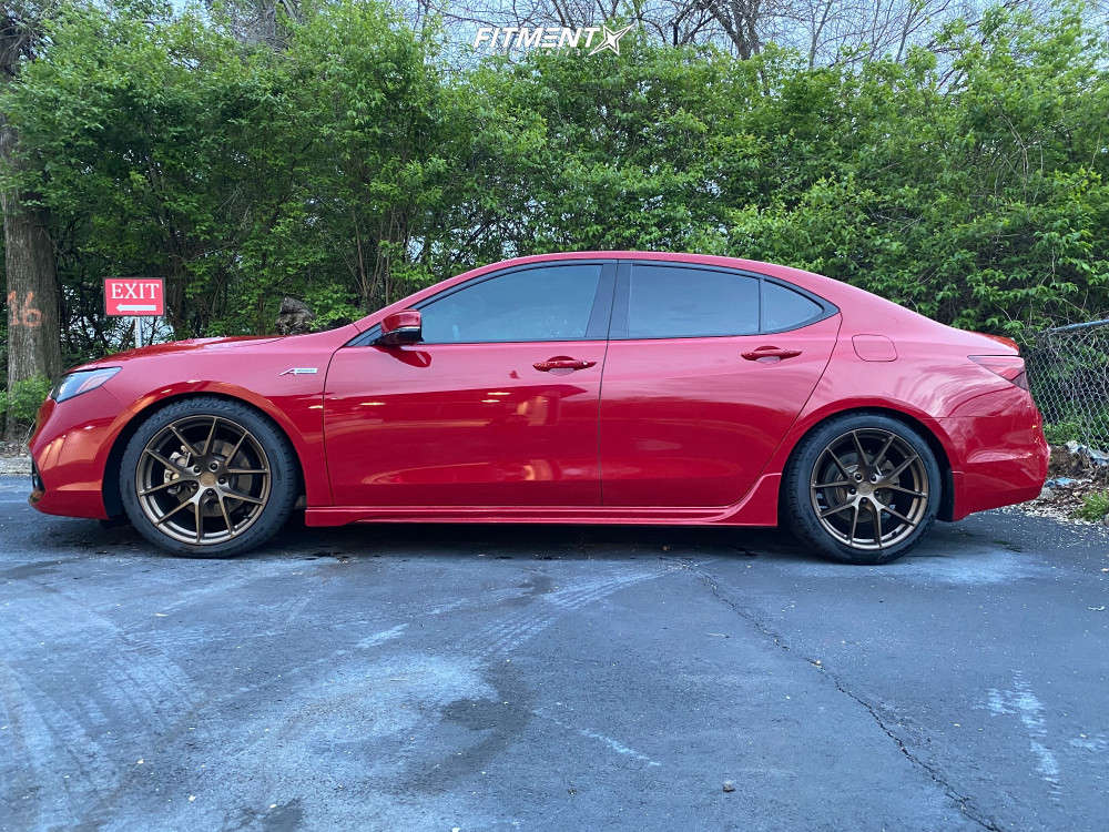 2019 Acura TLX SH-AWD with 19x8.5 Aodhan Aff7 and Continental 245x35 on ...
