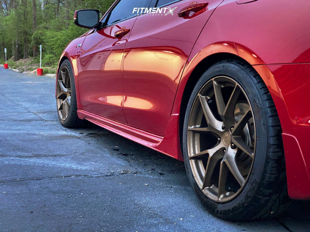 2019 Acura TLX SH-AWD with 19x8.5 Aodhan Aff7 and Continental 245x35 on ...