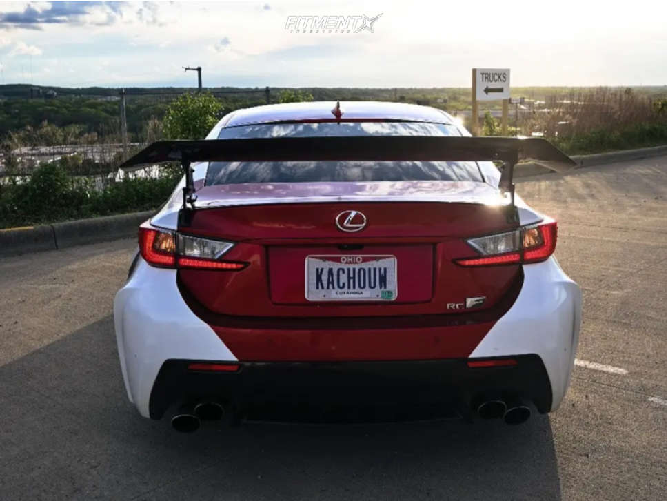 2015 Lexus RC F Base with 18x9.5 Kansei Astro and Goodyear 275x35 on ...