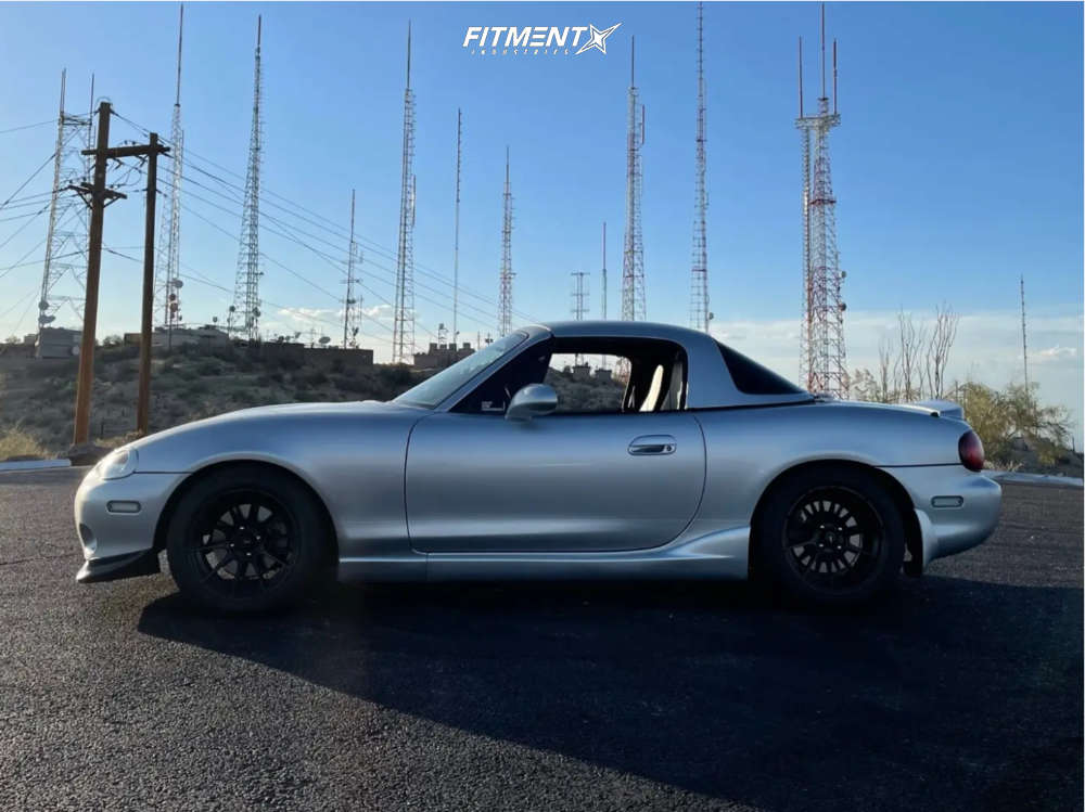 2004 Mazda Miata LS with 15x8 Advanti Racing Storm S1 and Continental ...