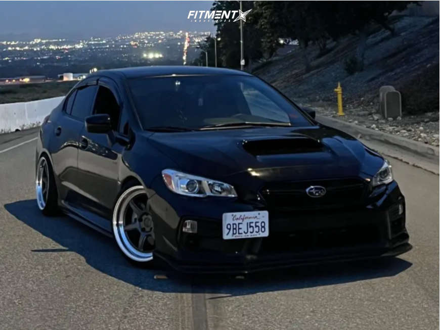 2021 Subaru WRX Base with 18x9.5 Kansei Roku and Vercelli 215x40 on ...