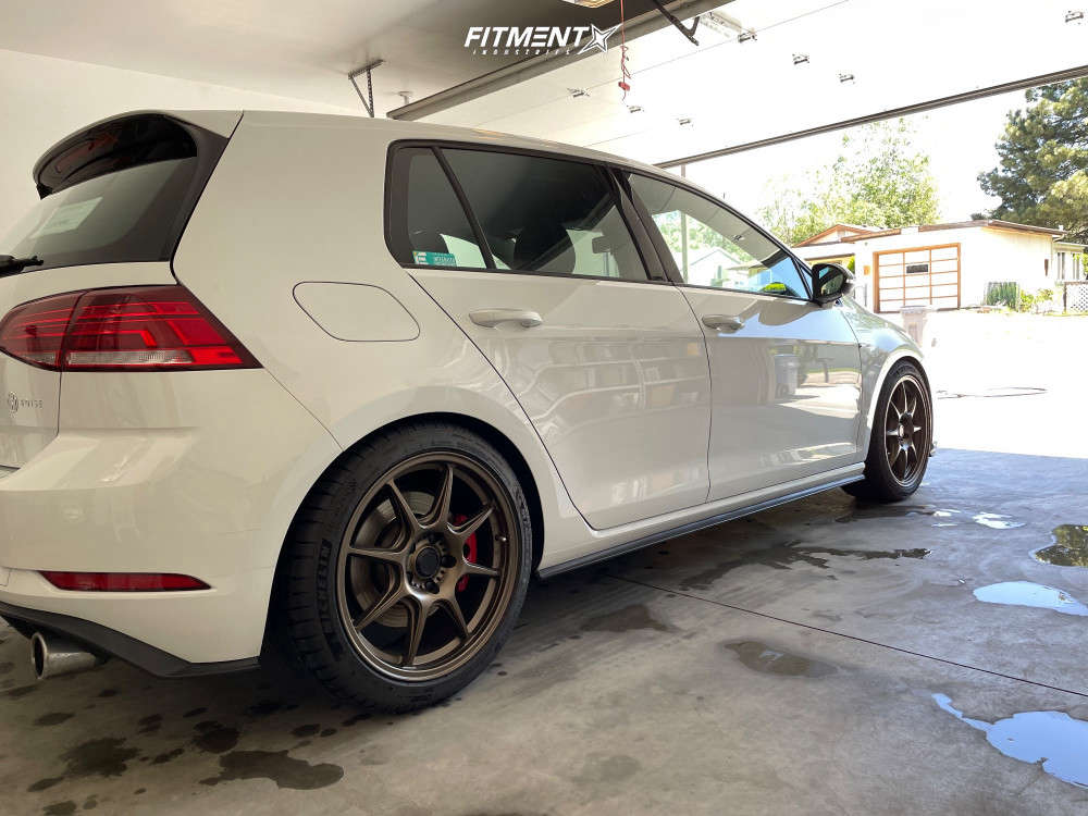 2020 Volkswagen GTI S with 18x8.5 Konig Lockout and Michelin 235x40 on ...