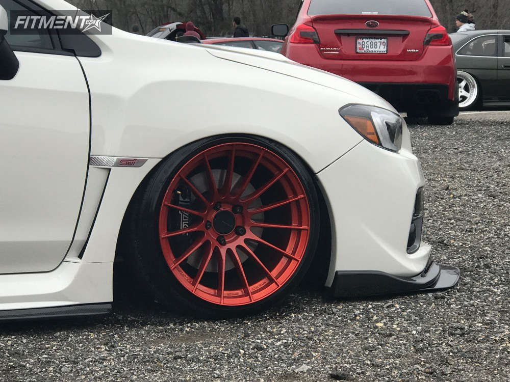 2017 Subaru WRX STI Sport-tech with 18x10.5 Enkei Rs05-rr and Hankook ...