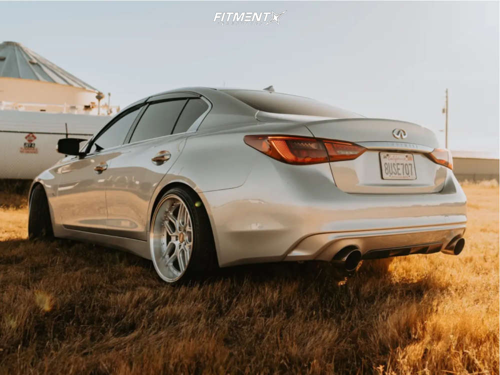 2019 INFINITI Q50 Luxe with 19x10.5 ESR Cs15 and Continental 235x35 on ...